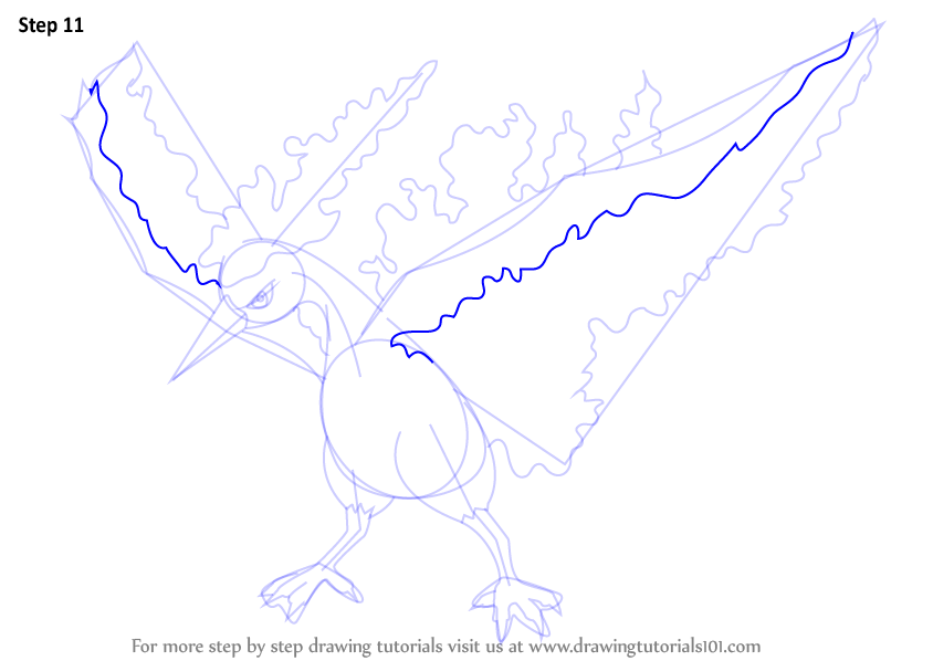 How to Draw Moltres from Pokemon (Pokemon) Step by Step ...
