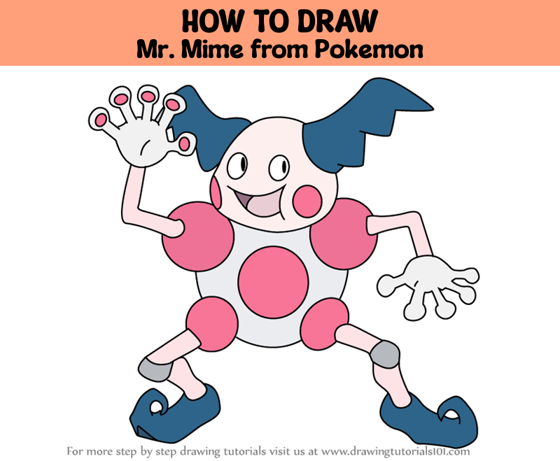 How to Draw Mr. Mime from Pokemon (Pokemon) Step by Step ...