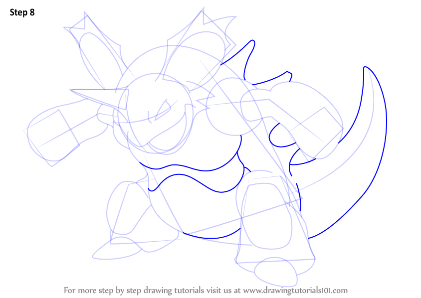 How to Draw Nidoking from Pokemon (Pokemon) Step by Step ...