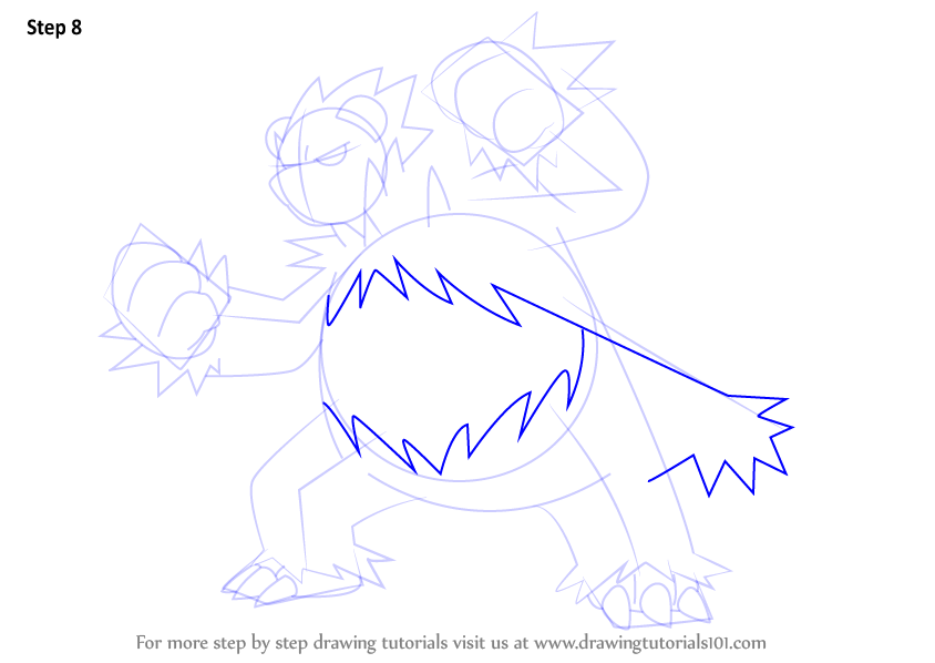 How to Draw Pangoro from Pokemon (Pokemon) Step by Step ...