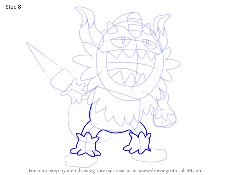 How to Draw Perrserker from Pokemon (Pokemon) Step by Step ...