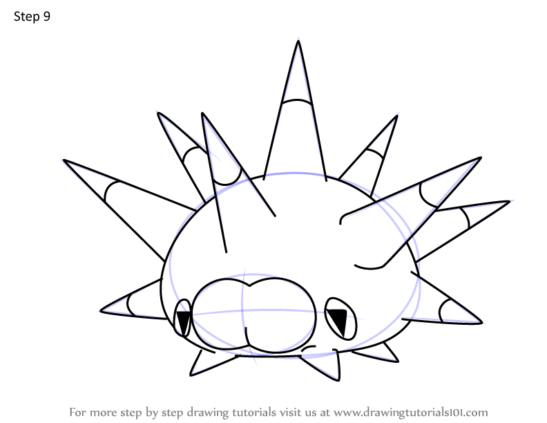 How to Draw Pincurchin from Pokemon (Pokemon) Step by Step ...