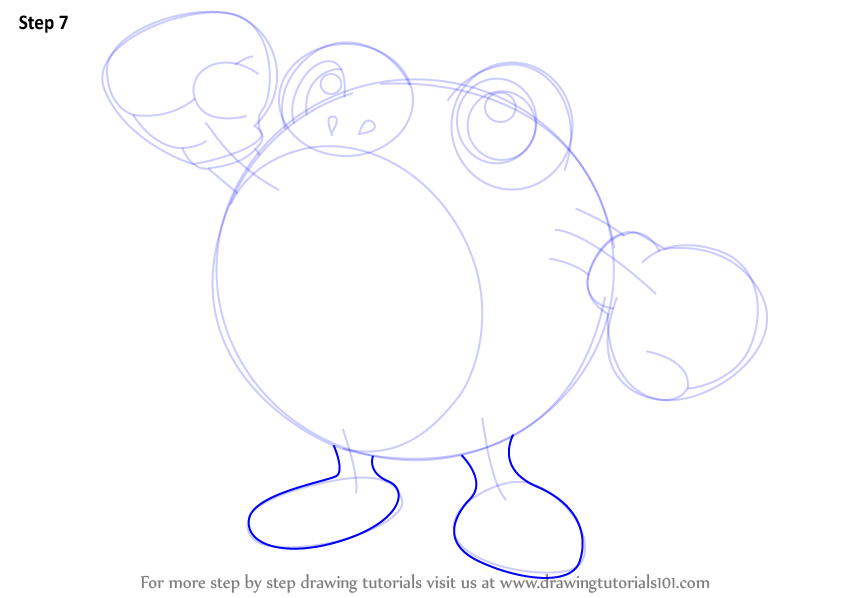 How to Draw Poliwhirl from Pokemon (Pokemon) Step by Step ...
