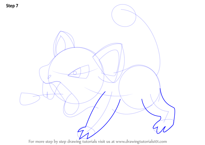 How to Draw Rattata from Pokemon (Pokemon) Step by Step | DrawingTutorials101.com