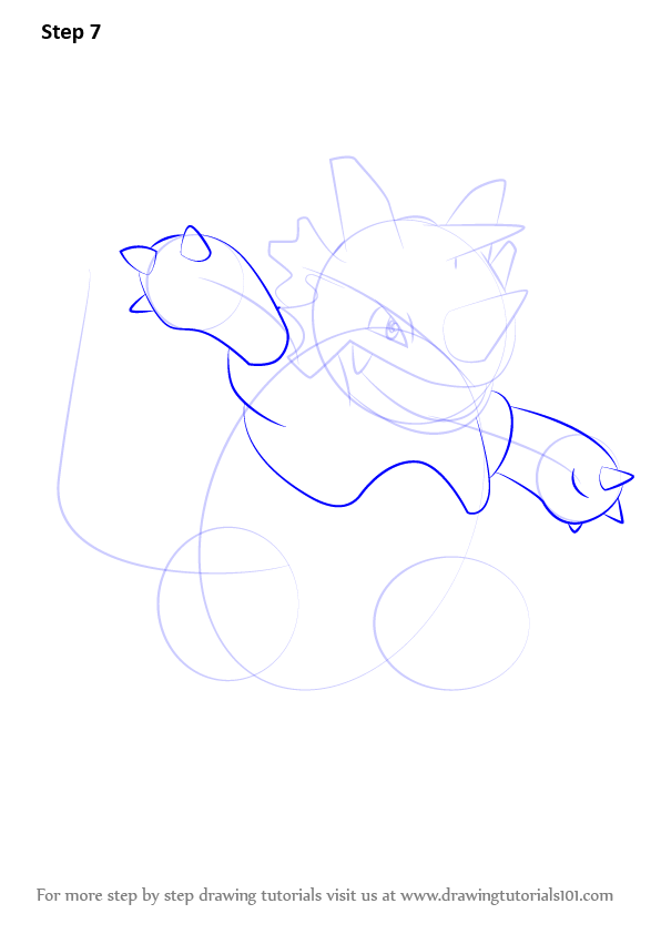 How to Draw Rhydon from Pokemon (Pokemon) Step by Step ...