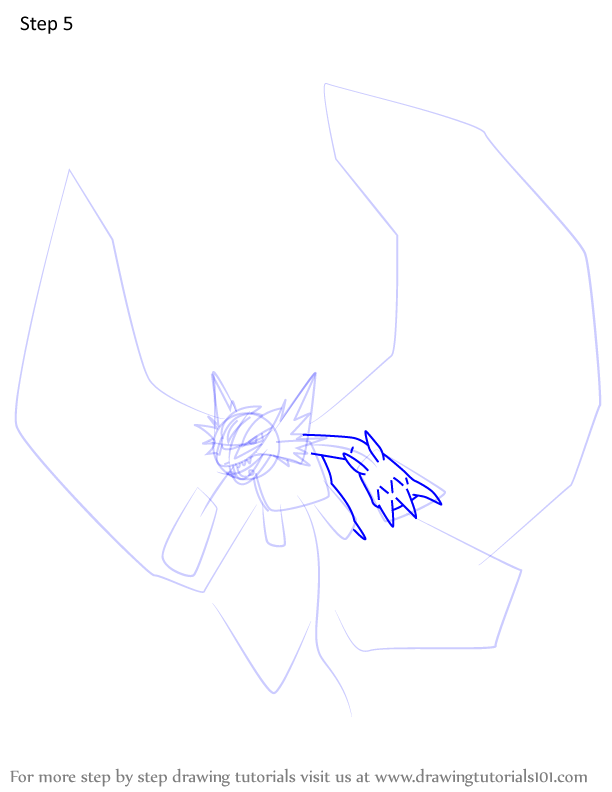 How to Draw Roaring Moon from Pokemon (Pokemon) Step by Step ...