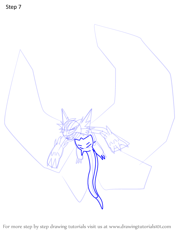 How to Draw Roaring Moon from Pokemon (Pokemon) Step by Step ...