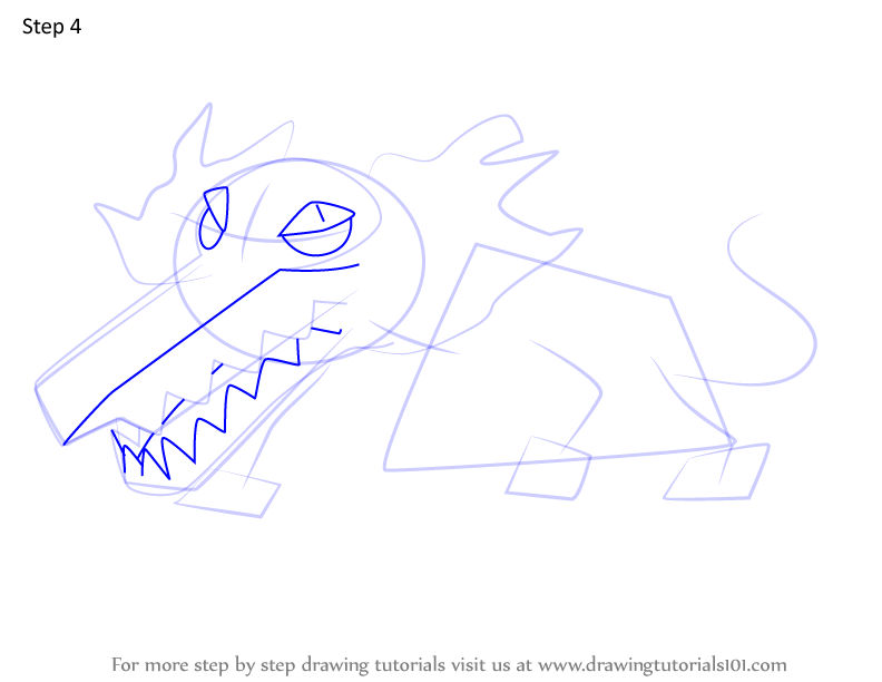 How to Draw Skeledirge from Pokemon (Pokemon) Step by Step ...