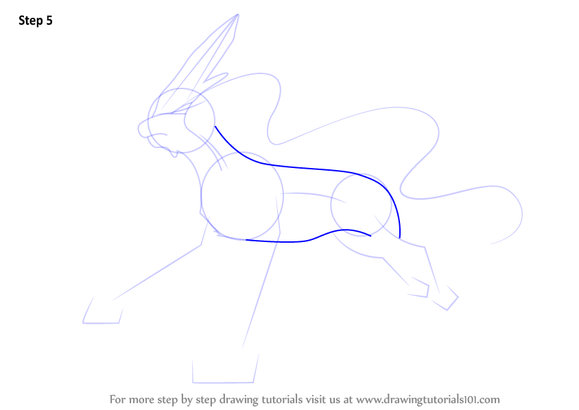 How to Draw Suicune from Pokemon (Pokemon) Step by Step ...