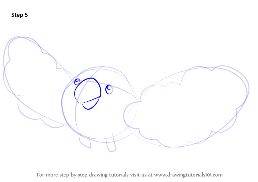 How to Draw Swablu from Pokemon (Pokemon) Step by Step ...