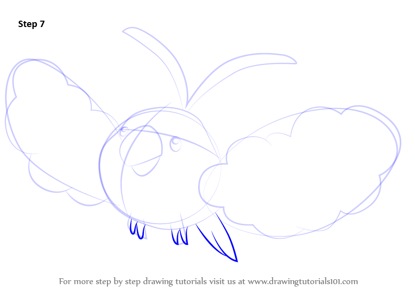 How to Draw Swablu from Pokemon (Pokemon) Step by Step ...
