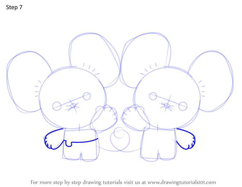 How to Draw Tandemaus from Pokemon (Pokemon) Step by Step ...