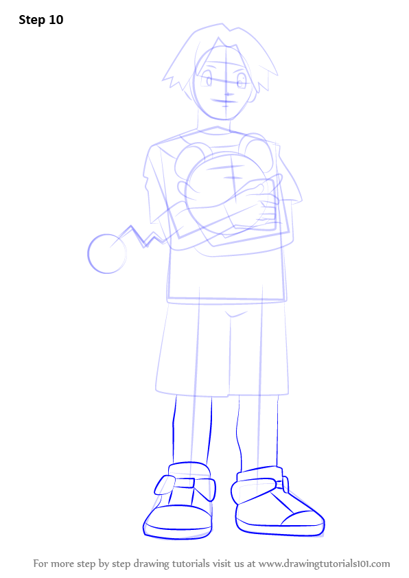 How to Draw Tracey Sketchit from Pokemon (Pokemon) Step by Step ...