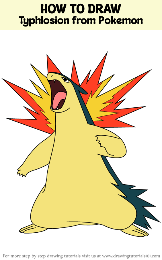 How to Draw Typhlosion from Pokemon (Pokemon) Step by Step ...