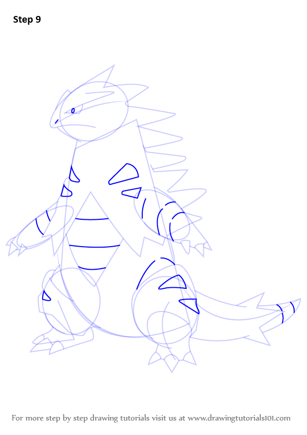 How to Draw Tyranitar from Pokemon (Pokemon) Step by Step ...