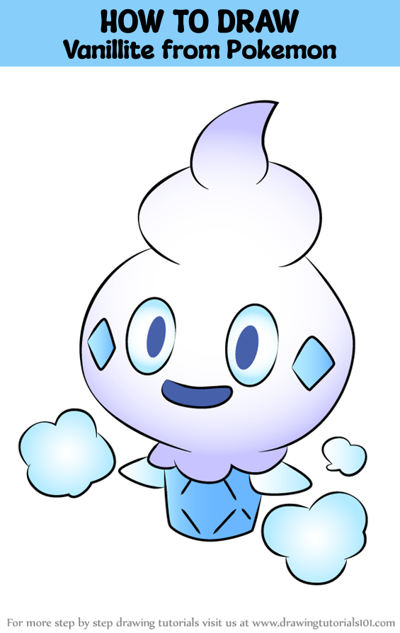 How to Draw Vanillite from Pokemon (Pokemon) Step by Step ...