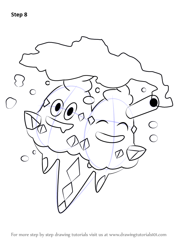 How to Draw Vanilluxe from Pokemon (Pokemon) Step by Step ...