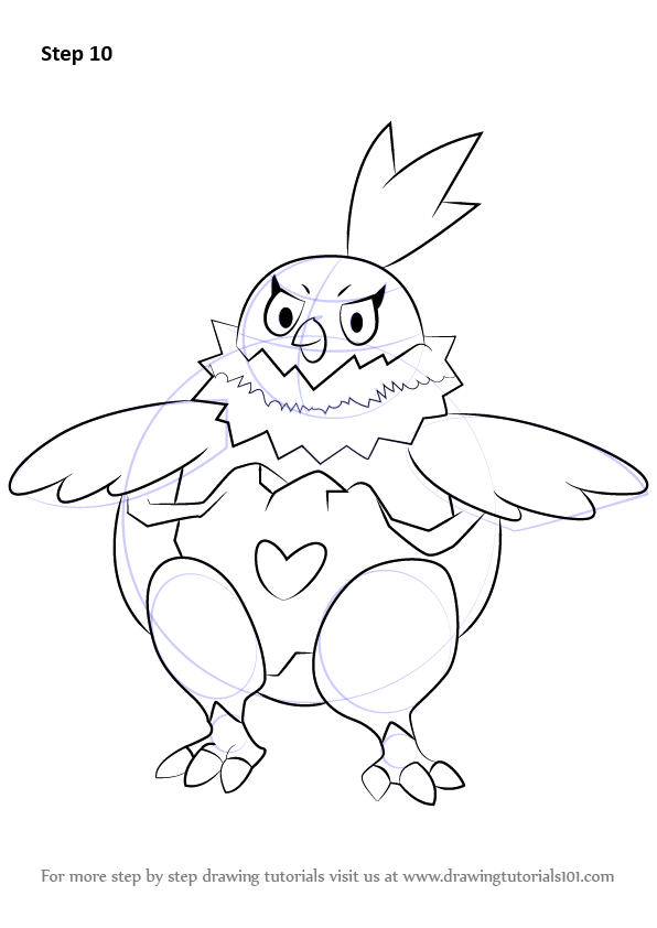 How to Draw Vullaby from Pokemon (Pokemon) Step by Step ...