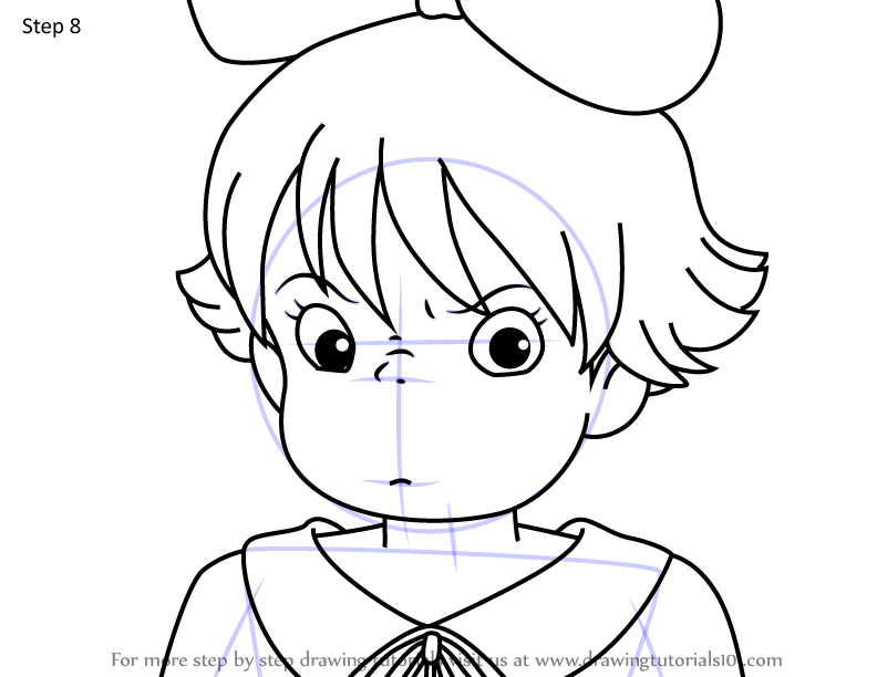 How to Draw Kumiko from Ponyo (Ponyo) Step by Step ...