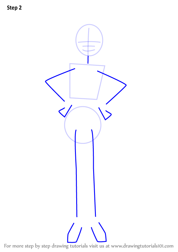 How to Draw Aida Mana from Pretty Cure (Pretty Cure) Step by Step ...