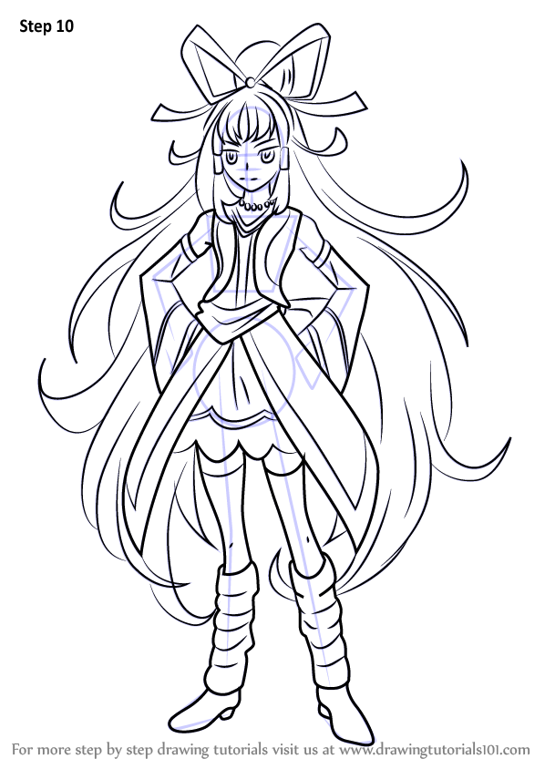 How to Draw Cure Empress from Pretty Cure (Pretty Cure) Step by Step ...