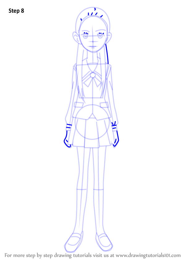 How to Draw Kiryuu Kaoru from Pretty Cure (Pretty Cure) Step by Step ...
