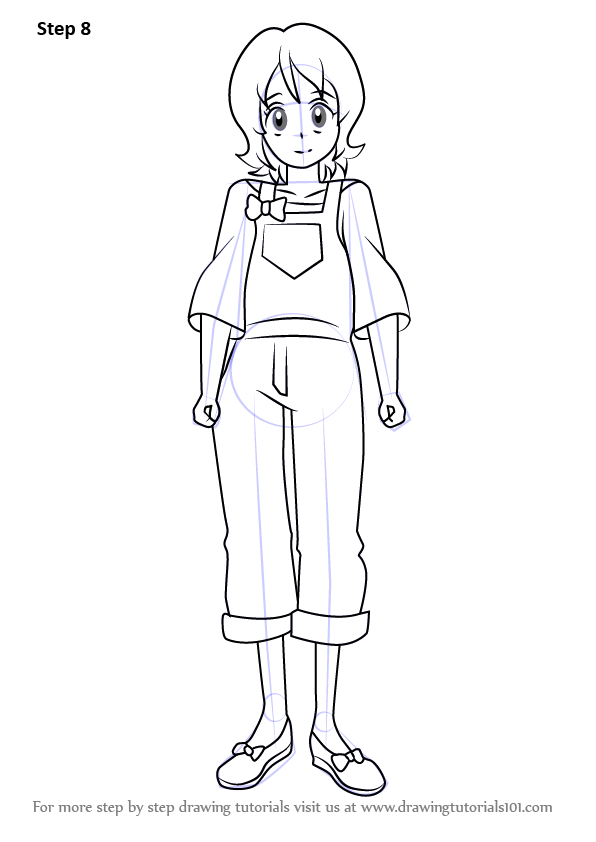 How to Draw Omori Yuko from Pretty Cure (Pretty Cure) Step by Step ...