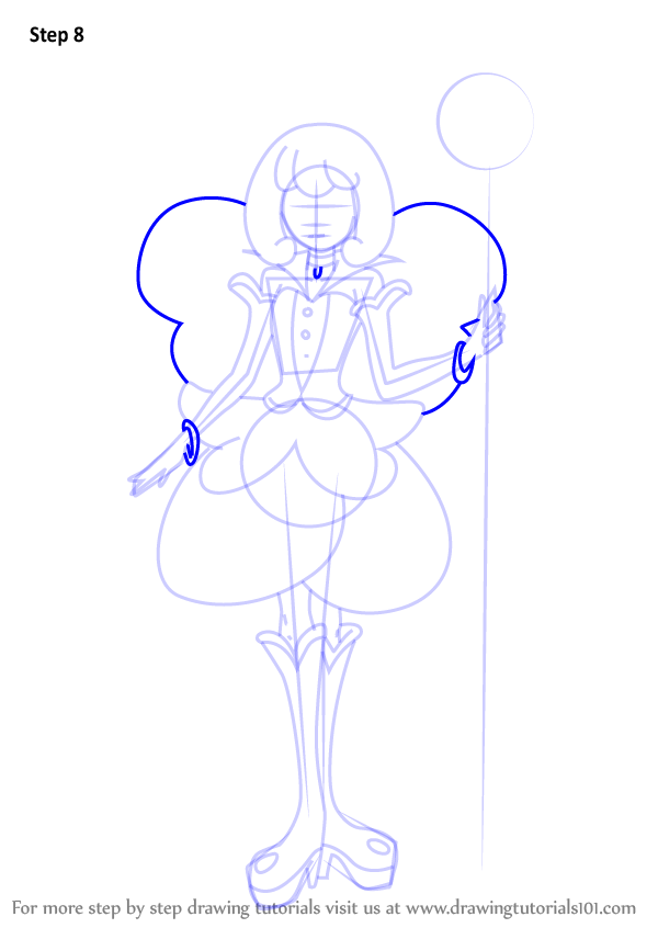 How to Draw Queen Mirage from Pretty Cure (Pretty Cure) Step by Step ...