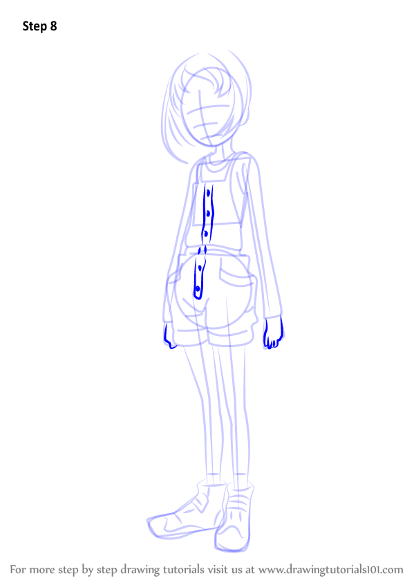 How to Draw Shirabe Ako from Pretty Cure (Pretty Cure) Step by Step ...