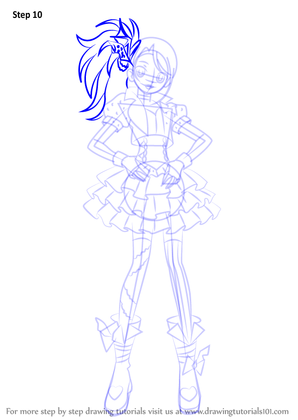 How to Draw Shion Todo from PriPara (PriPara) Step by Step ...