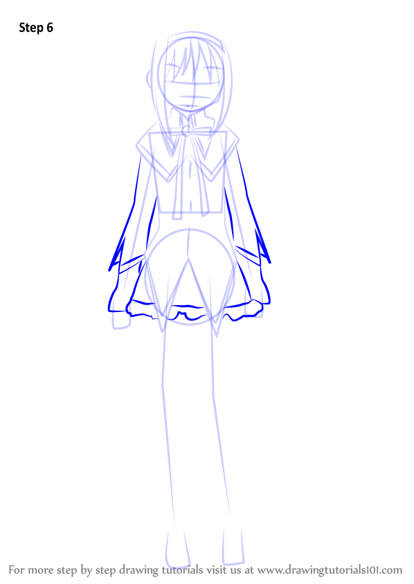 How to Draw Homura Akemi from Puella Magi Madoka Magica (Puella Magi ...