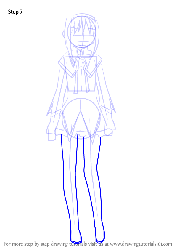 How to Draw Homura Akemi from Puella Magi Madoka Magica (Puella Magi ...