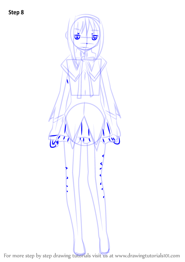 How to Draw Homura Akemi from Puella Magi Madoka Magica (Puella Magi ...