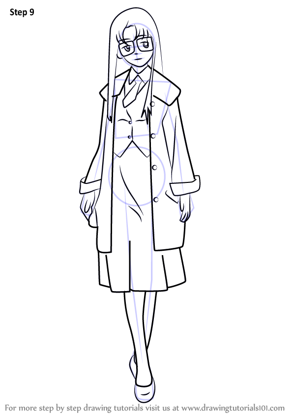How to Draw Yomiko Readman from Read or Die (Read or Die) Step by Step ...