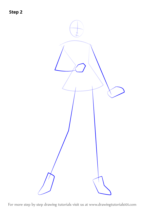 How to Draw Sailor Mars from Sailor Moon (Sailor Moon) Step by Step ...