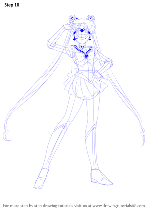 How to Draw Sailor Moon (Sailor Moon) Step by Step ...