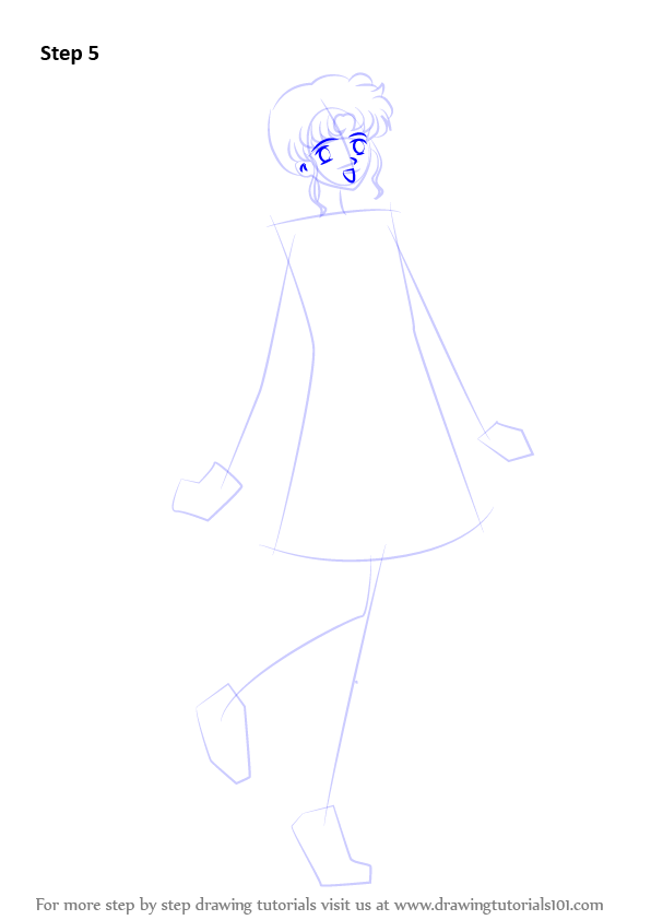 How to Draw Usagi Tsukino from Sailor Moon (Sailor Moon) Step by Step ...