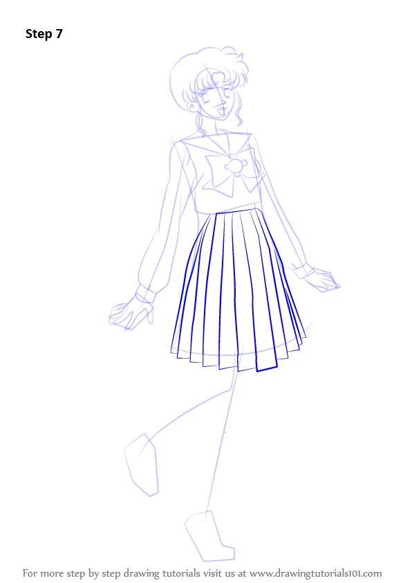 How to Draw Usagi Tsukino from Sailor Moon (Sailor Moon) Step by Step ...