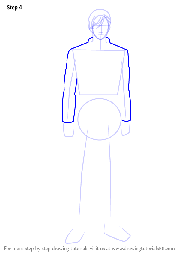 How to Draw Hayabusa from Sakamoto desu ga? (Sakamoto desu ga?) Step by ...