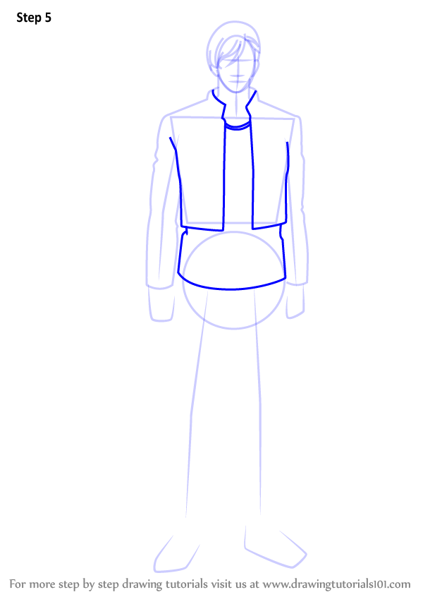 How to Draw Hayabusa from Sakamoto desu ga? (Sakamoto desu ga?) Step by ...