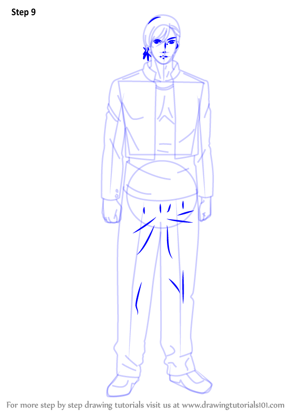 How to Draw Hayabusa from Sakamoto desu ga? (Sakamoto desu ga?) Step by ...