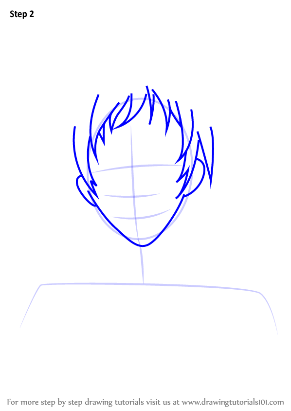 How to Draw Tsurugi Kamiya from Servamp (Servamp) Step by Step ...