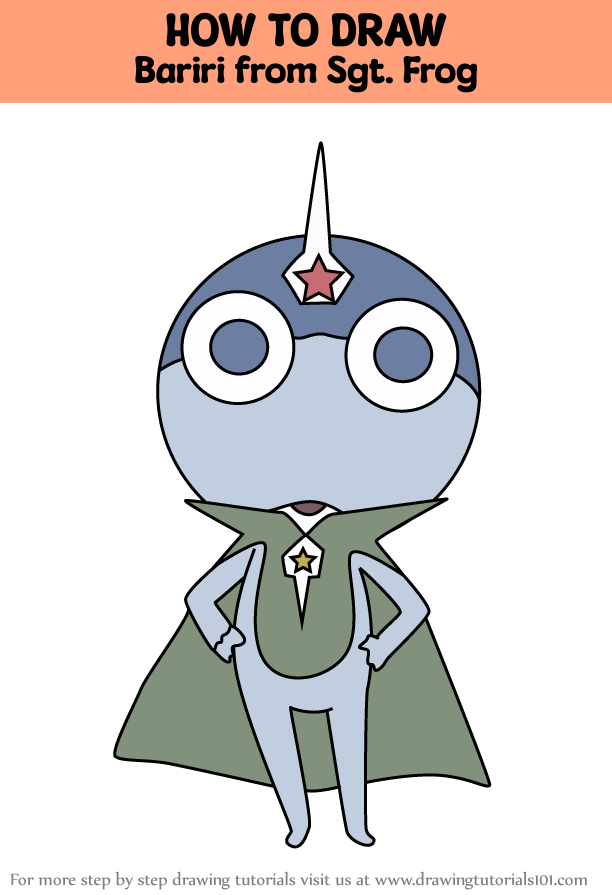 How to Draw Bariri from Sgt. Frog (Sgt. Frog) Step by Step ...