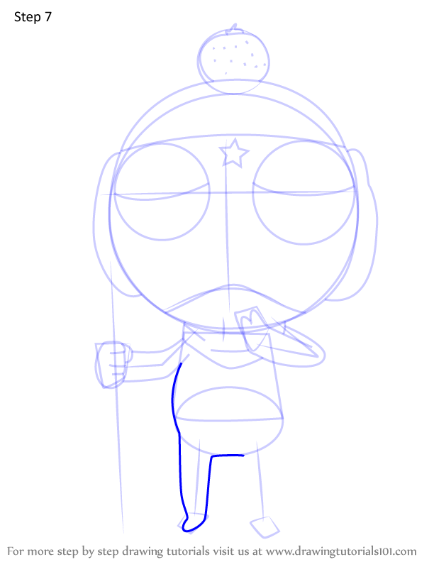 How to Draw Jizozo from Sgt. Frog (Sgt. Frog) Step by Step ...