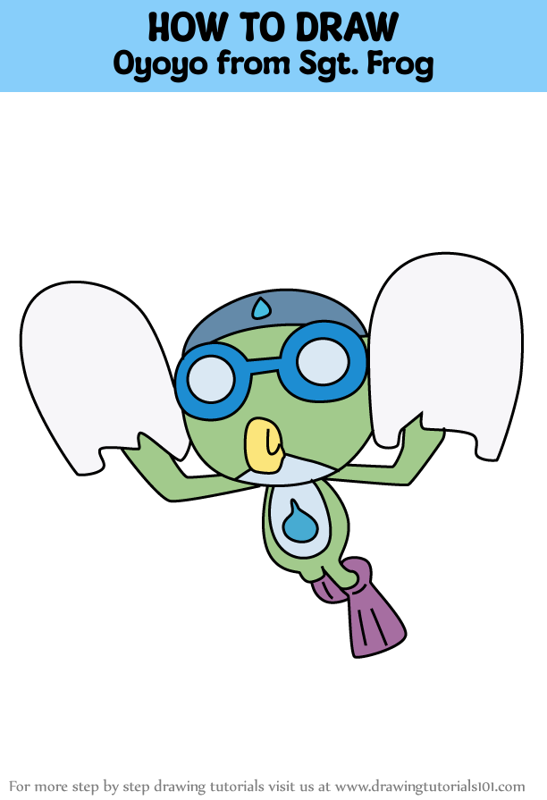 How to Draw Oyoyo from Sgt. Frog (Sgt. Frog) Step by Step ...