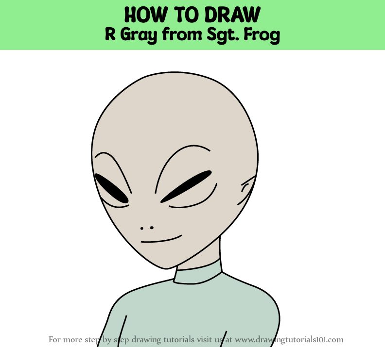How to Draw R Gray from Sgt. Frog (Sgt. Frog) Step by Step ...