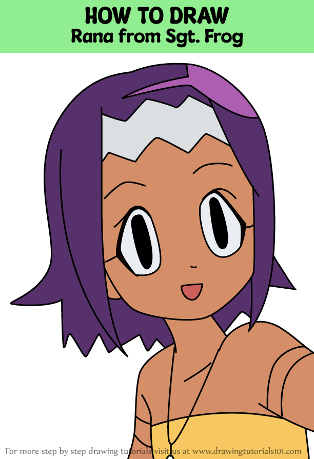 How to Draw Rana from Sgt. Frog (Sgt. Frog) Step by Step ...