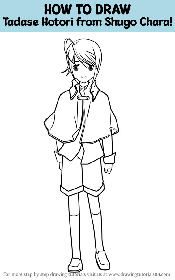 How to Draw Tadase Hotori from Shugo Chara! (Shugo Chara!) Step by Step ...