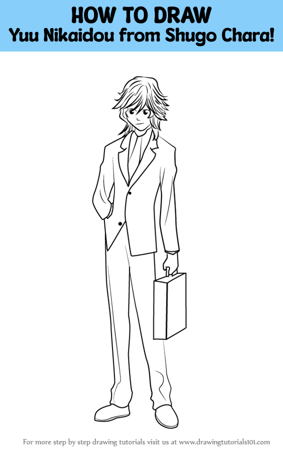 How to Draw Yuu Nikaidou from Shugo Chara! (Shugo Chara!) Step by Step ...