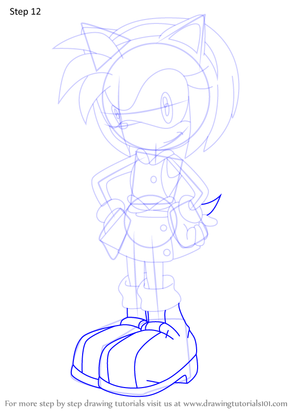 How to Draw Amy Rose from Sonic X (Sonic X) Step by Step ...